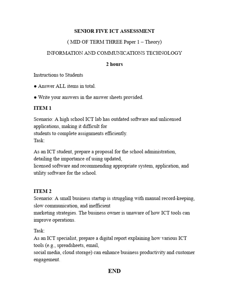 Ict Senor Five Mid Term | PDF