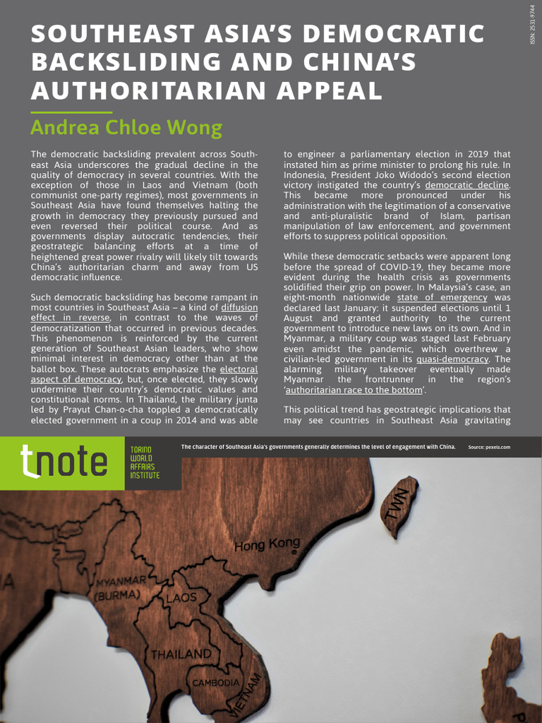 Southeast Asia's Democratic Backsliding | PDF | Authoritarianism ...