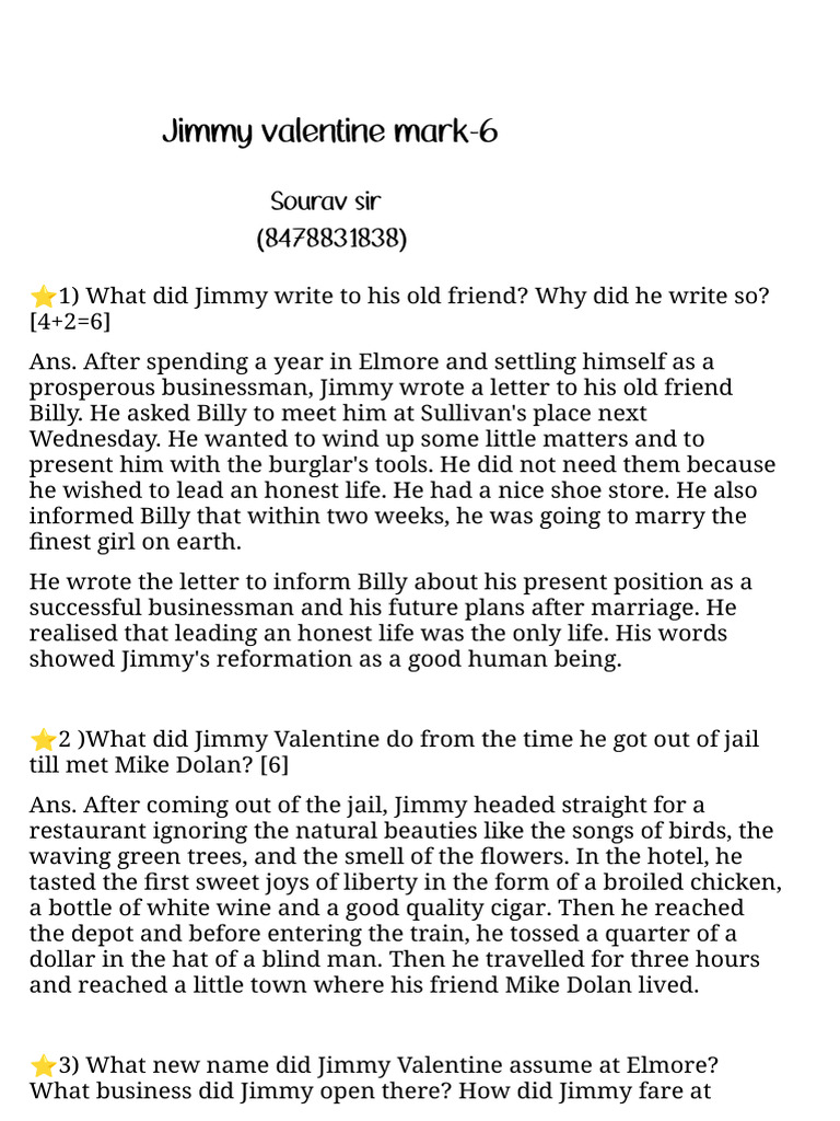 Jimmy Valentine Mark-6 | PDF