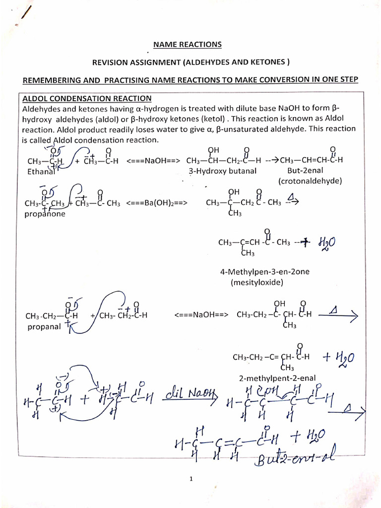 Name Reactions and Conversion | PDF