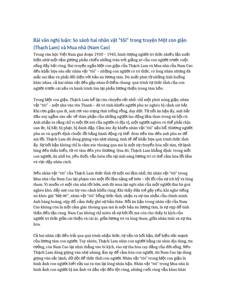 Bai Van Nghi Luan 3 Mat Vo | PDF
