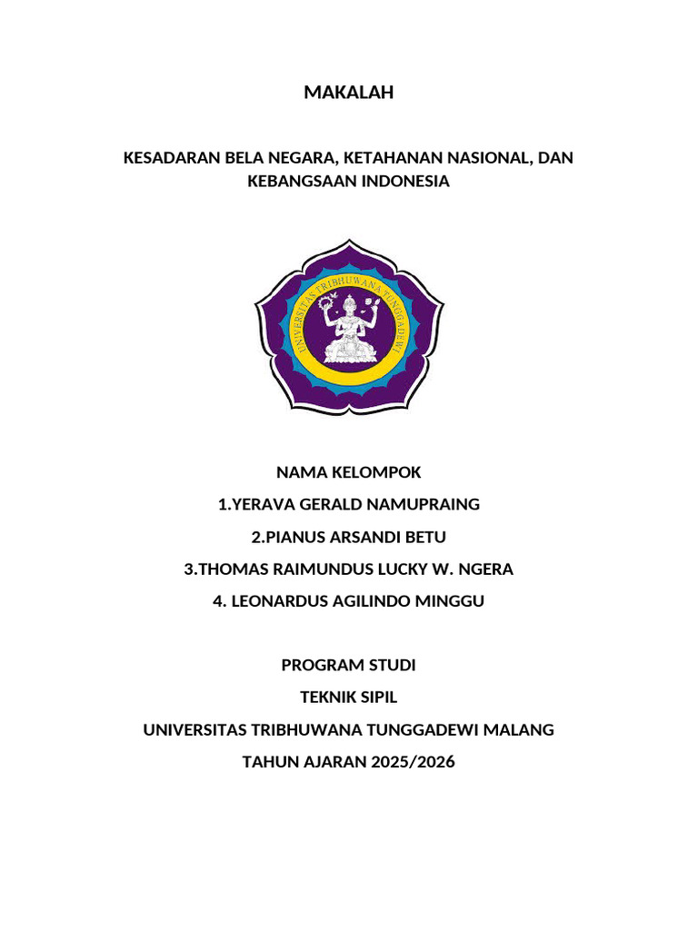 Makalah Wasbang Kelompok 4 | PDF