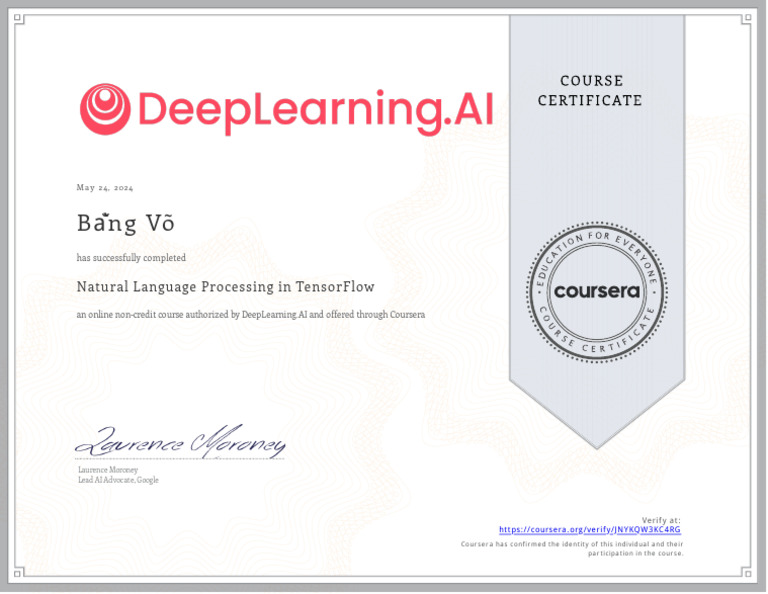 Natural Language Processing in TensorFlow | PDF