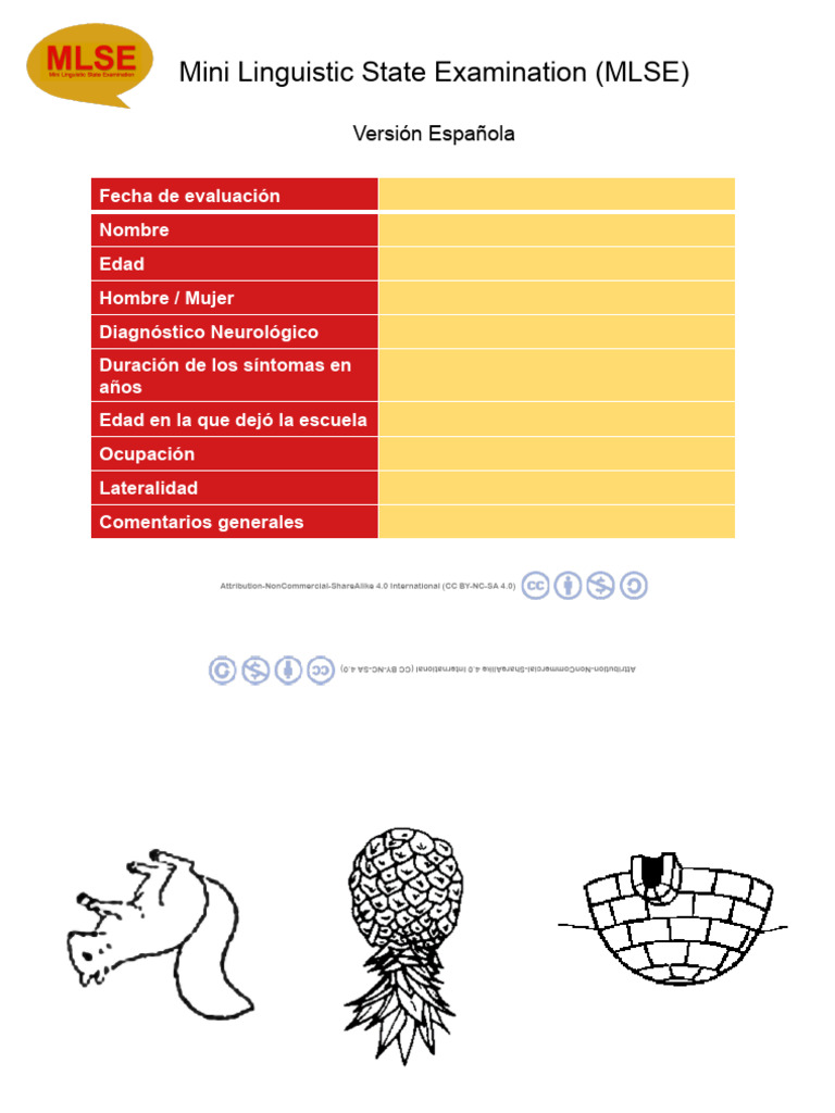 Mini Linguistic State Examination | PDF | Palabra | Gramática
