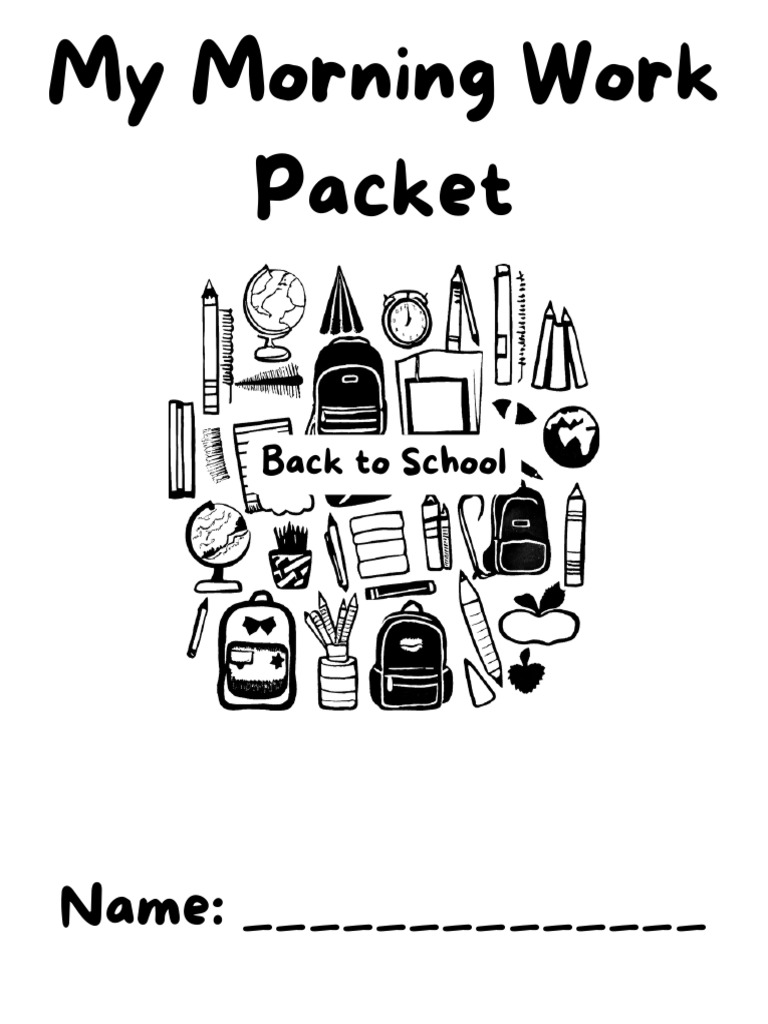 My Morning Work Packet: Name | PDF