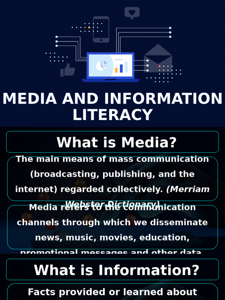 1 - Introduction To Media and Information Literacy | PDF | Information ...