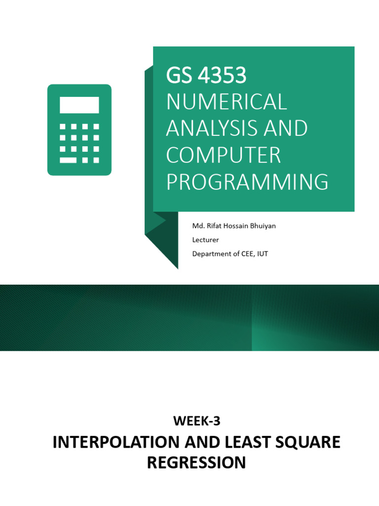 Week 3 | PDF | Regression Analysis | Errors And Residuals