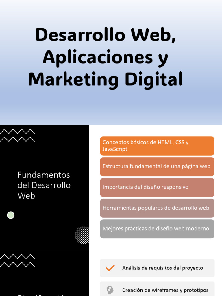 Desarrollo Web Aplicaciones y Marketing Digital | PDF