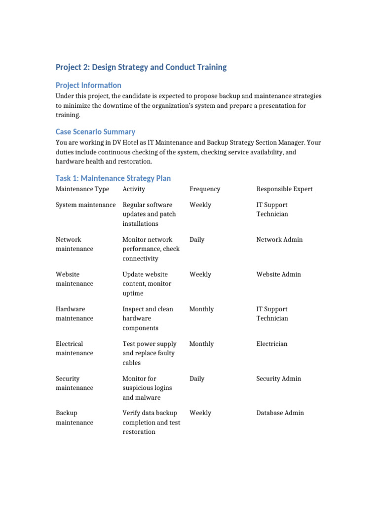 Project 2 Design Strategy and Training | PDF | Backup | Malware