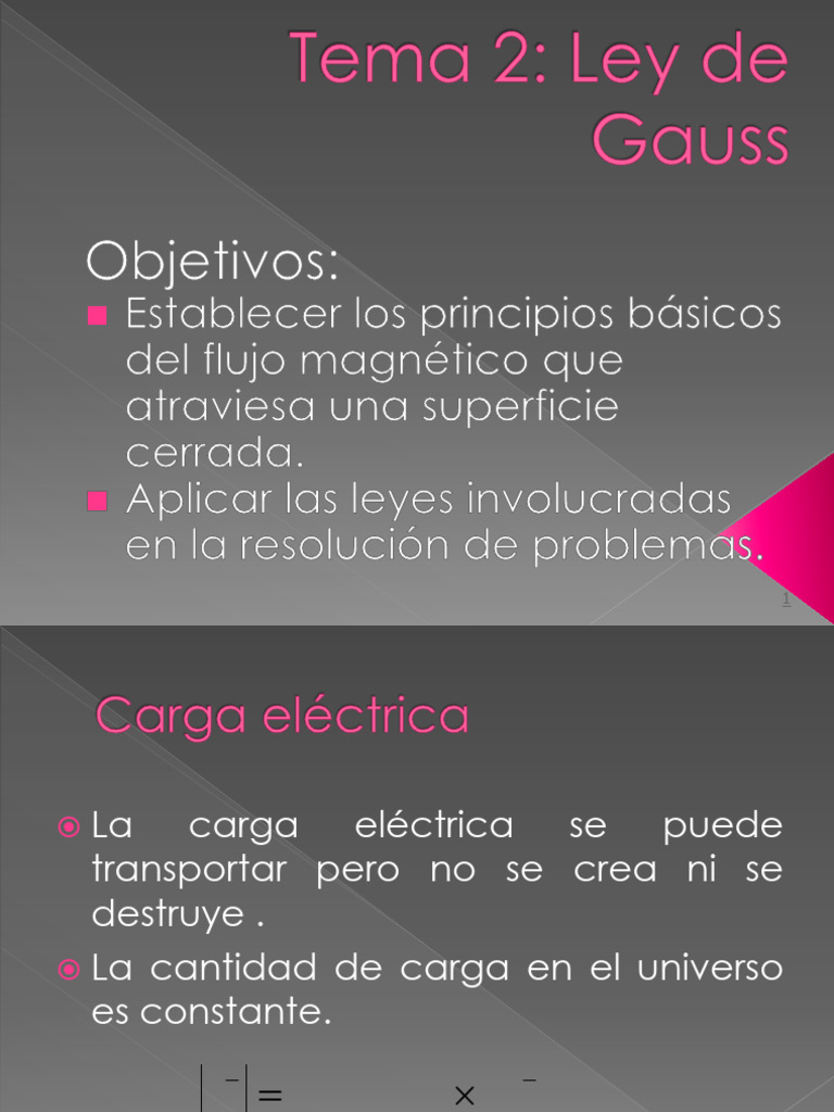 2.2 Ley de Gauss | PDF | Flujo | Campo eléctrico