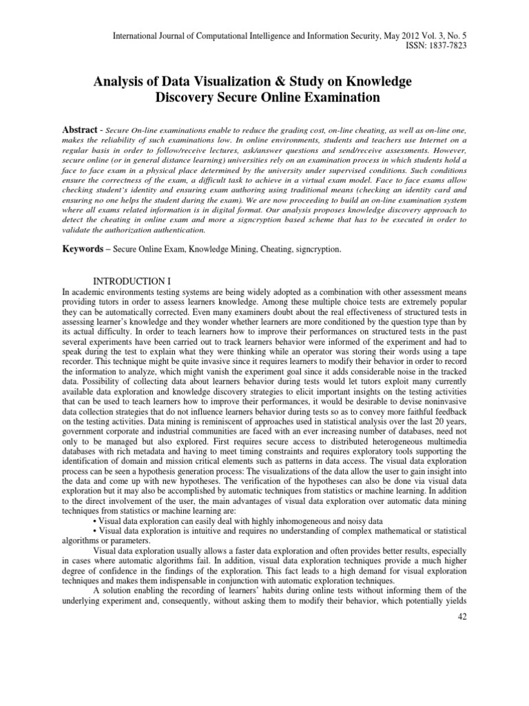 Paper-6 Analysis of Data Visualization & Study On Knowledge | PDF ...