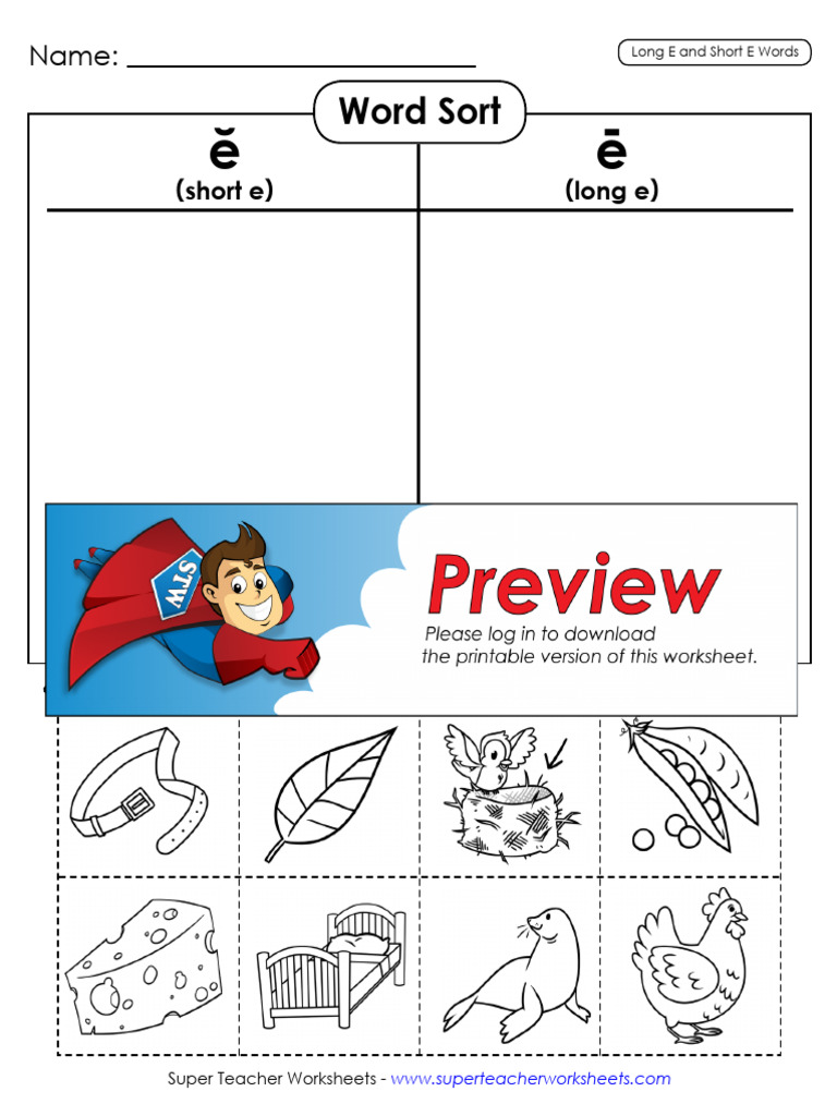 Long Short e Word Sort | PDF