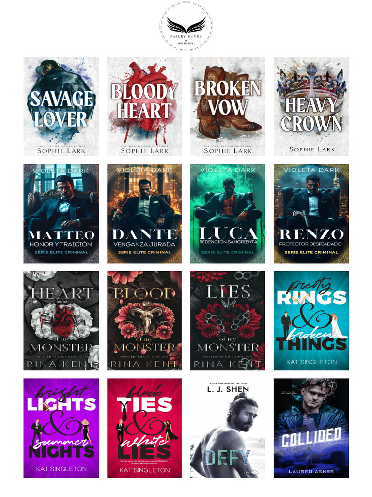Plantilla Portadas de Libros Online - Papery Wings | PDF