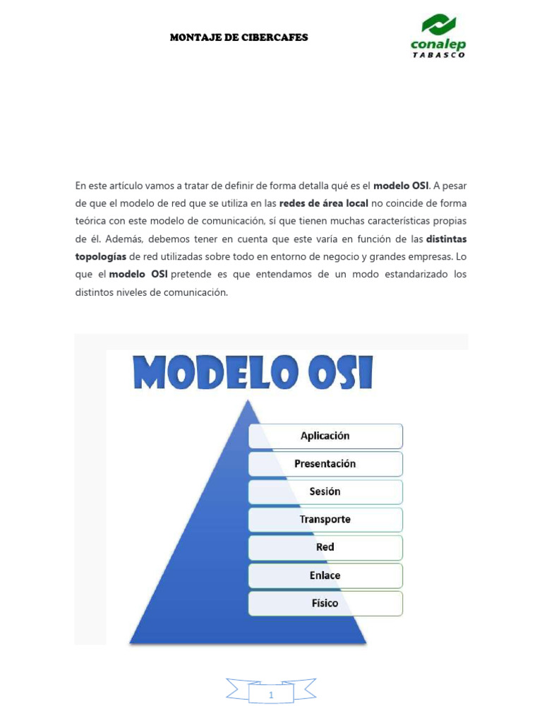 Guía del Modelo OSI en Redes | PDF | Modelo osi | Red de computadoras