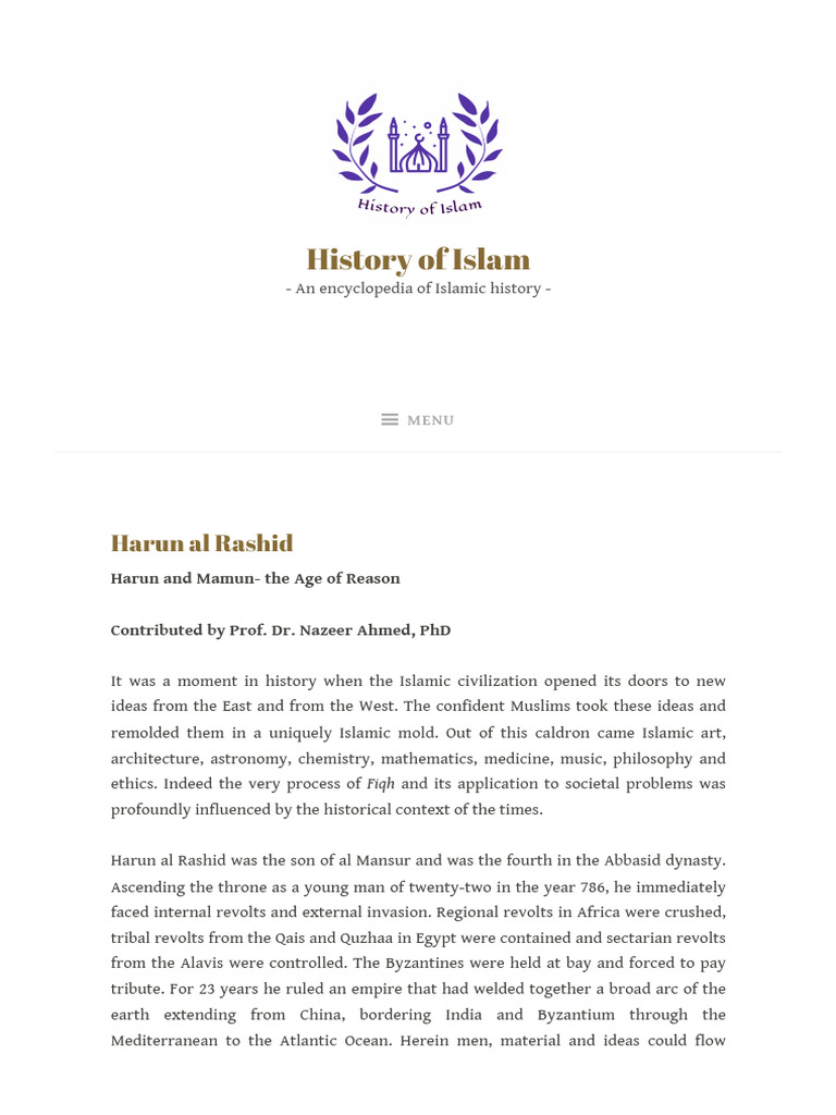 Harun and Mamun: Islam's Golden Age | PDF | Quran | Islam