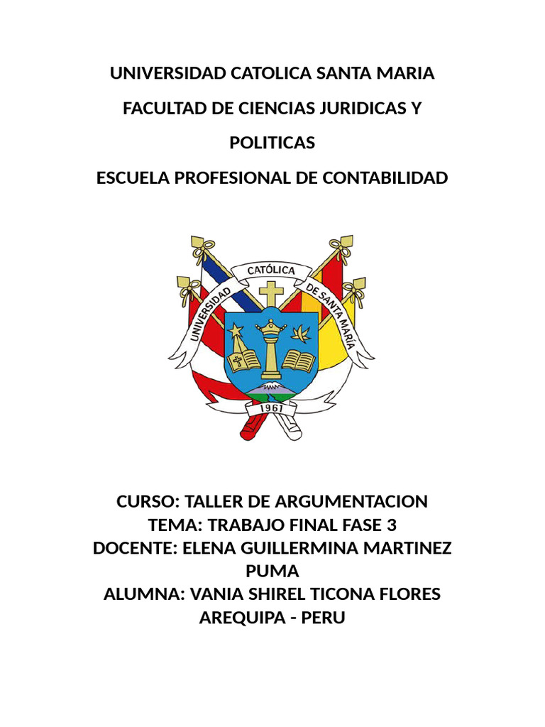 Ticona Vania Trabajo1 | PDF | Auditoría | Contabilidad