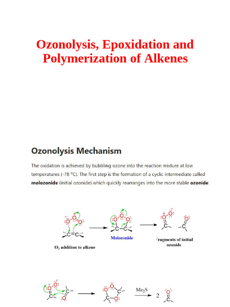 9. Organic Reations of Alkenes and Alkynes | PDF