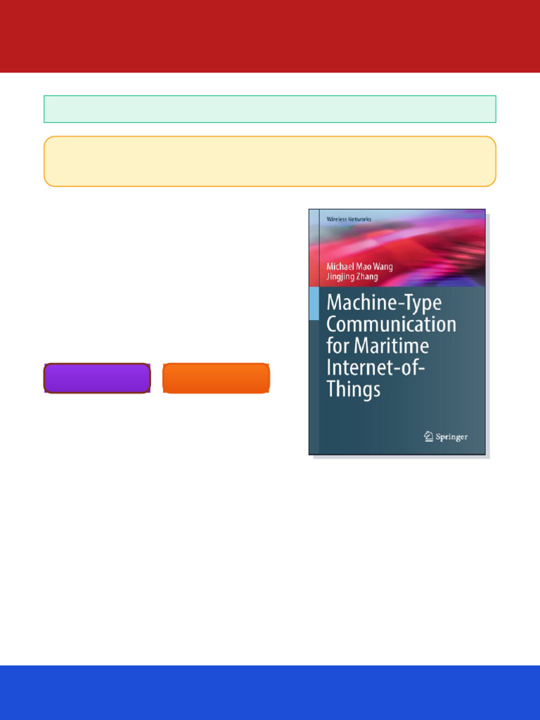 Machine Type Communication for Maritime Internet of Things From Concept ...