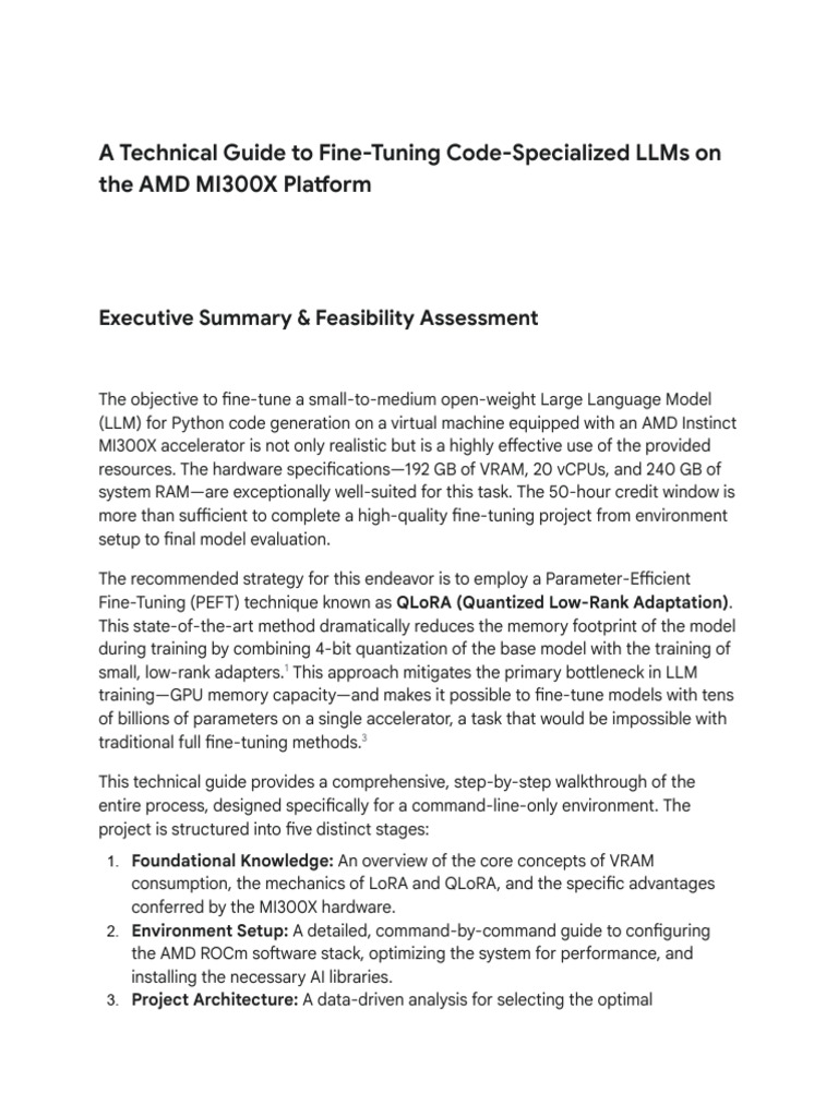 MI300 Python Model Training | PDF | Graphics Processing Unit | Software Engineering