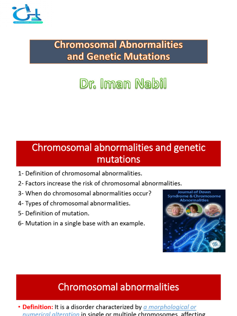 Chromosomal Abnormalities & Mutations Explained | PDF | Point Mutation ...