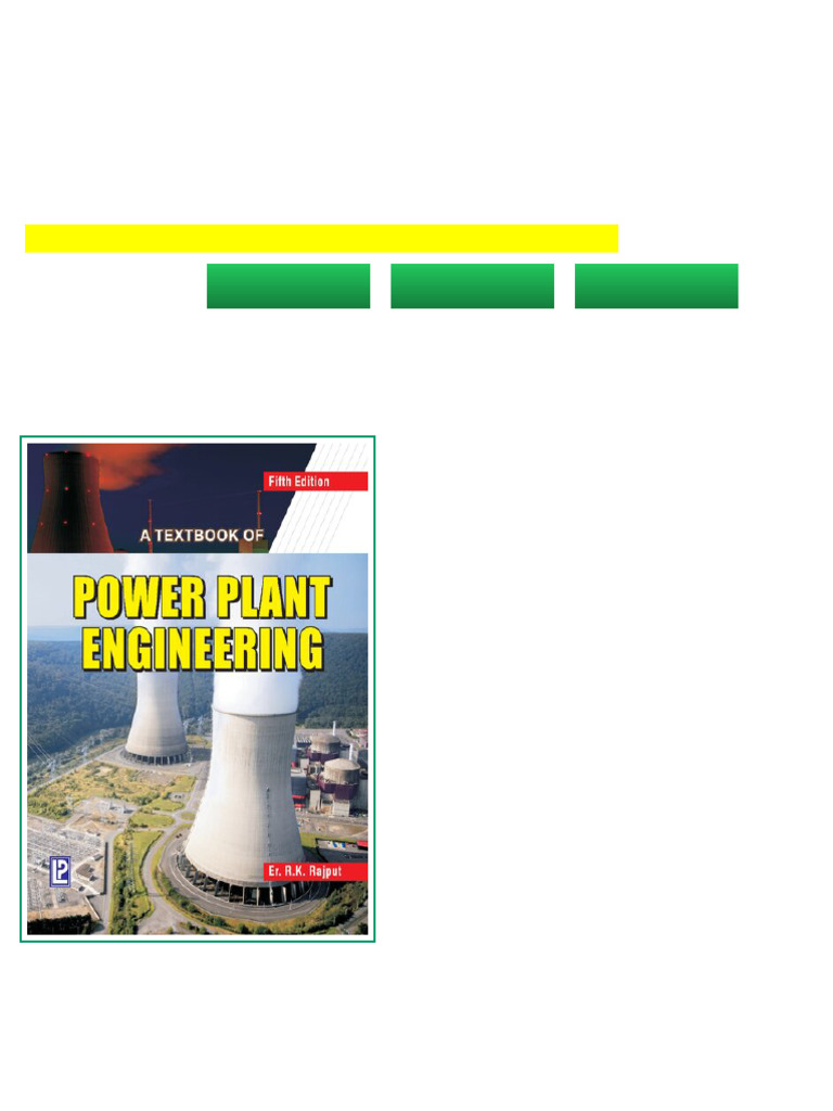 (Ebook) A Textbook of Power Plant Engineering by R. K. Rajput ISBN ...