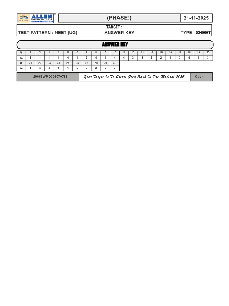 29963WMD303070785 - Photosynthesis Rank Booster Ans Key | PDF