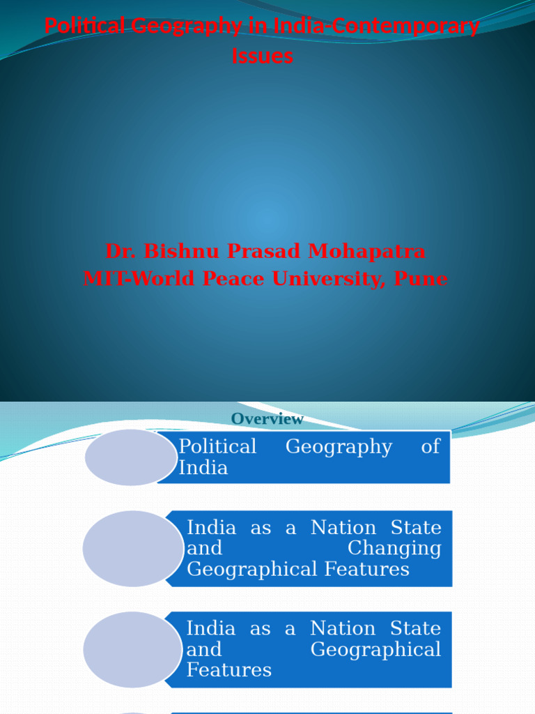 Contemporary Political Geography of India | PDF | South Asia