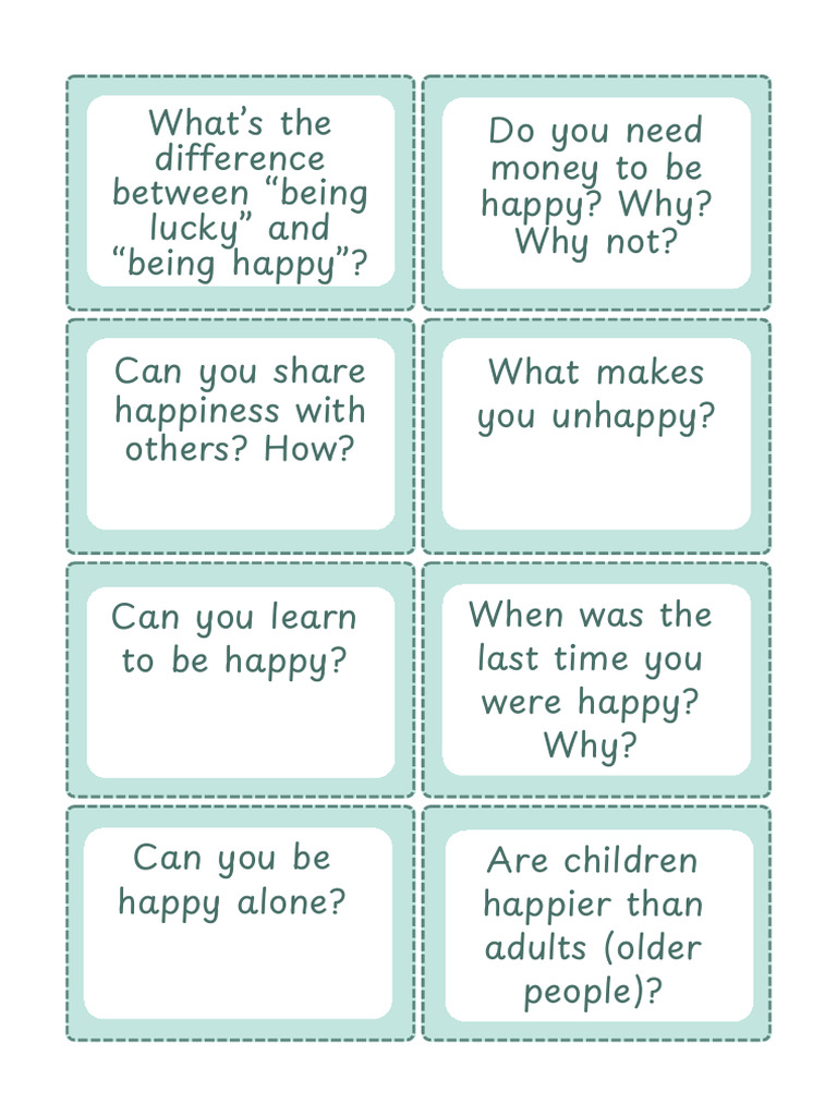 2 - Happiness Stop and Swap Cards | PDF