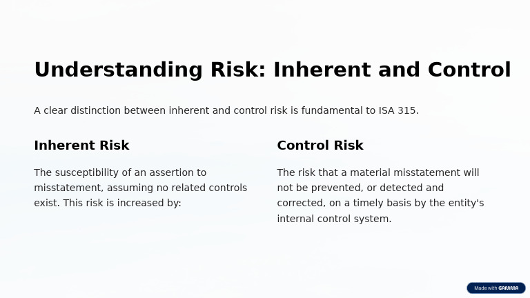Understanding Risk Inherent and Control | PDF