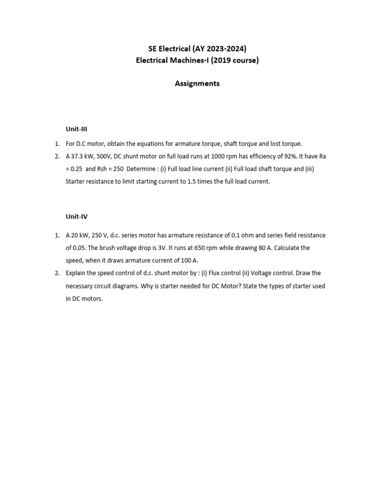 I Am Sharing 'Assignments On U-III & U-IV' With You | PDF