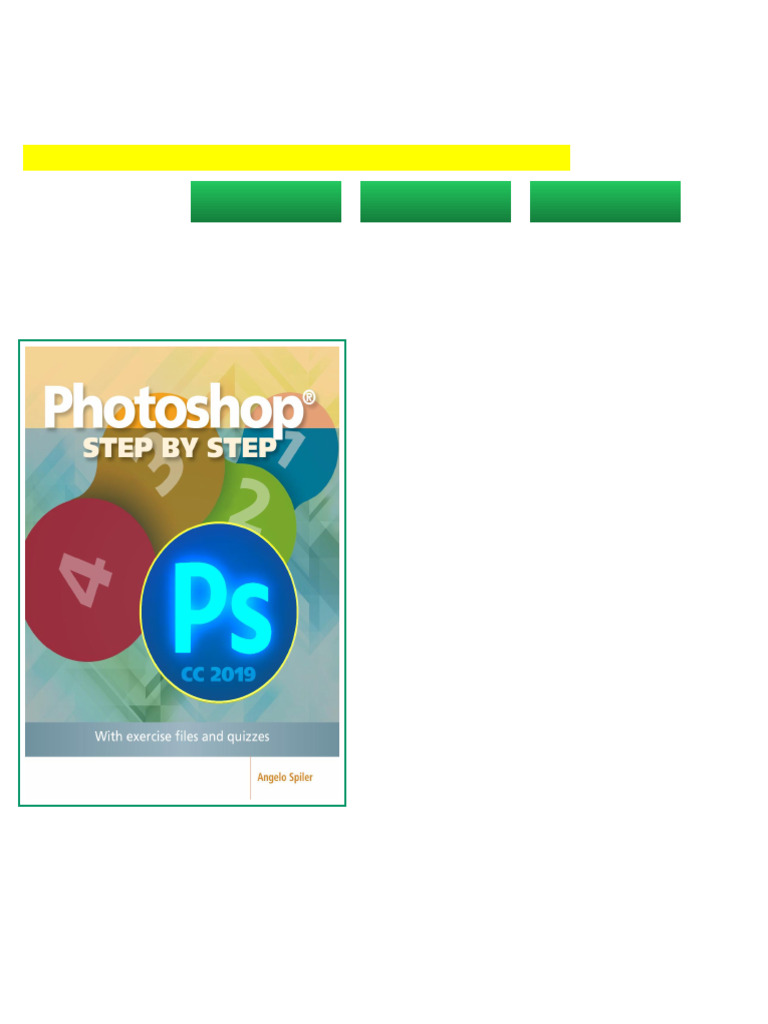 Photoshop Step by Step CC 2019 online version | PDF