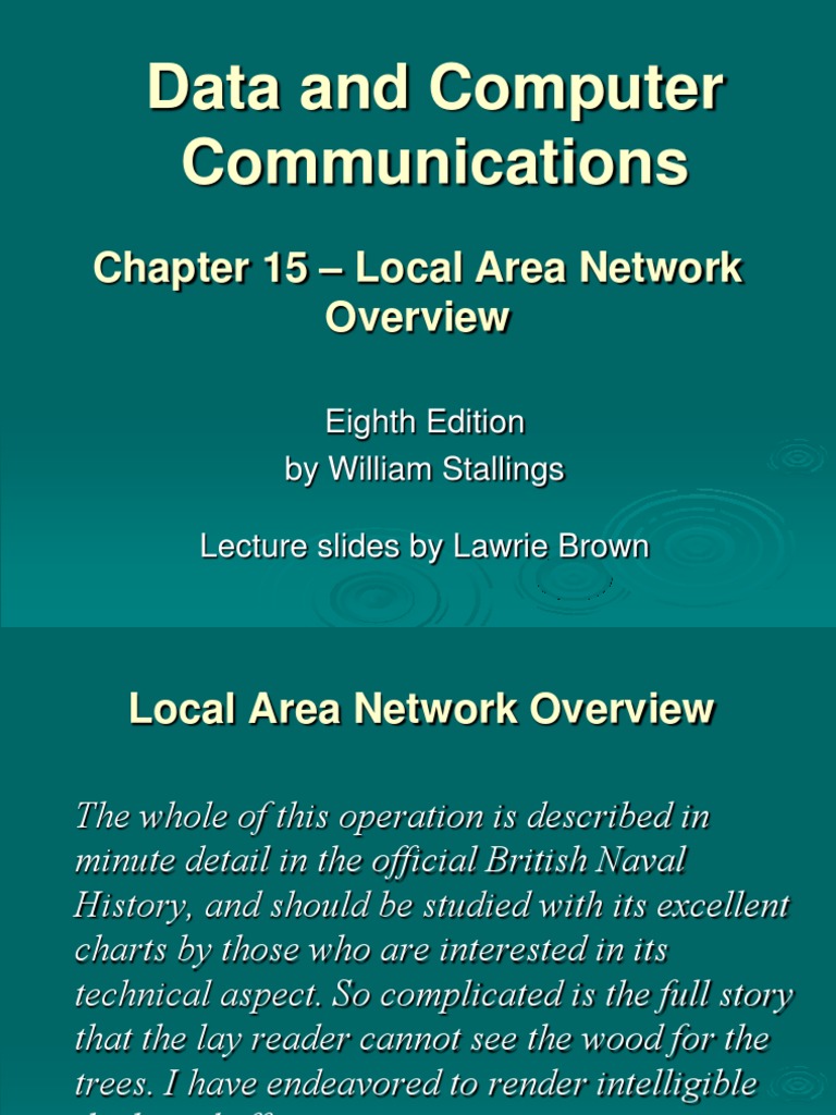 Data and Computer Communications: - Local Area Network | PDF | Network ...