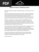 UBRR Upper Body Training Program | PDF | Strength Training | Physical ...