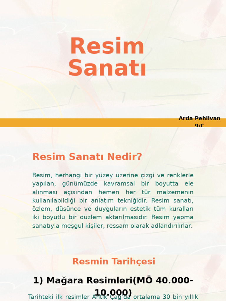 Resim Sanatı Sunumu 9c | PDF