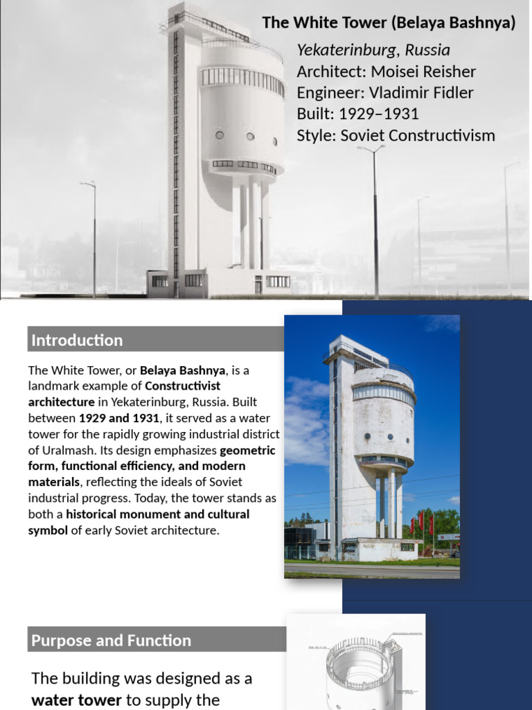 White Tower: Yekaterinburg's Iconic Constructivism | PDF ...