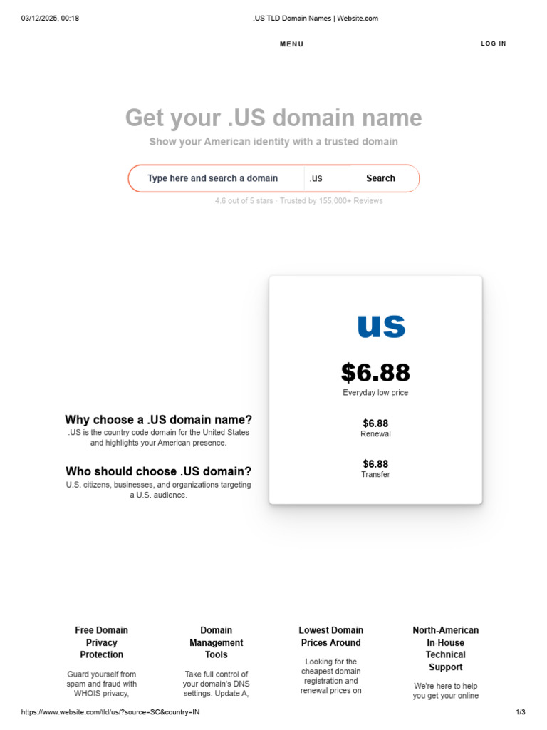 US TLD Domain Names | PDF | Domain Name | Application Layer Protocols
