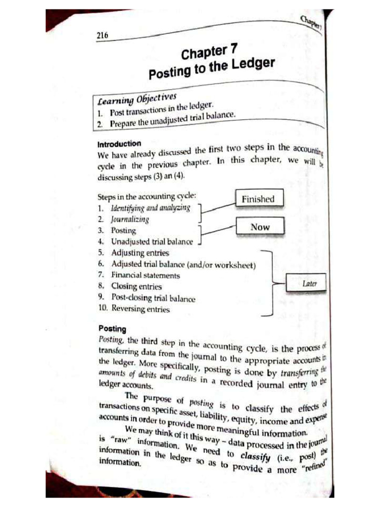 CHAPTER 7 Posting To Ledger | PDF