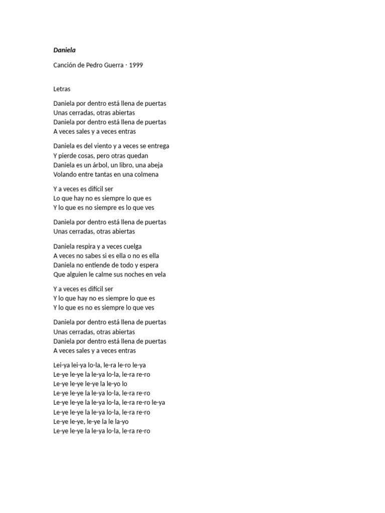 Daniela Canción | PDF
