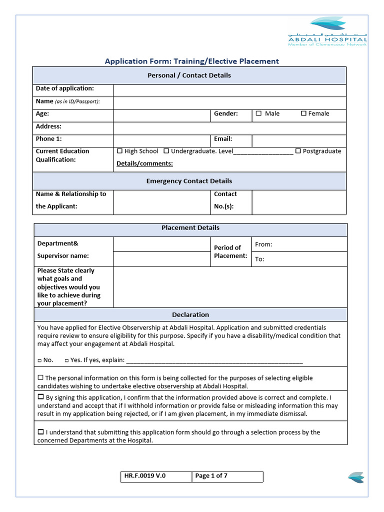 19.placement Program Application Form | PDF | Justice | Crime & Violence