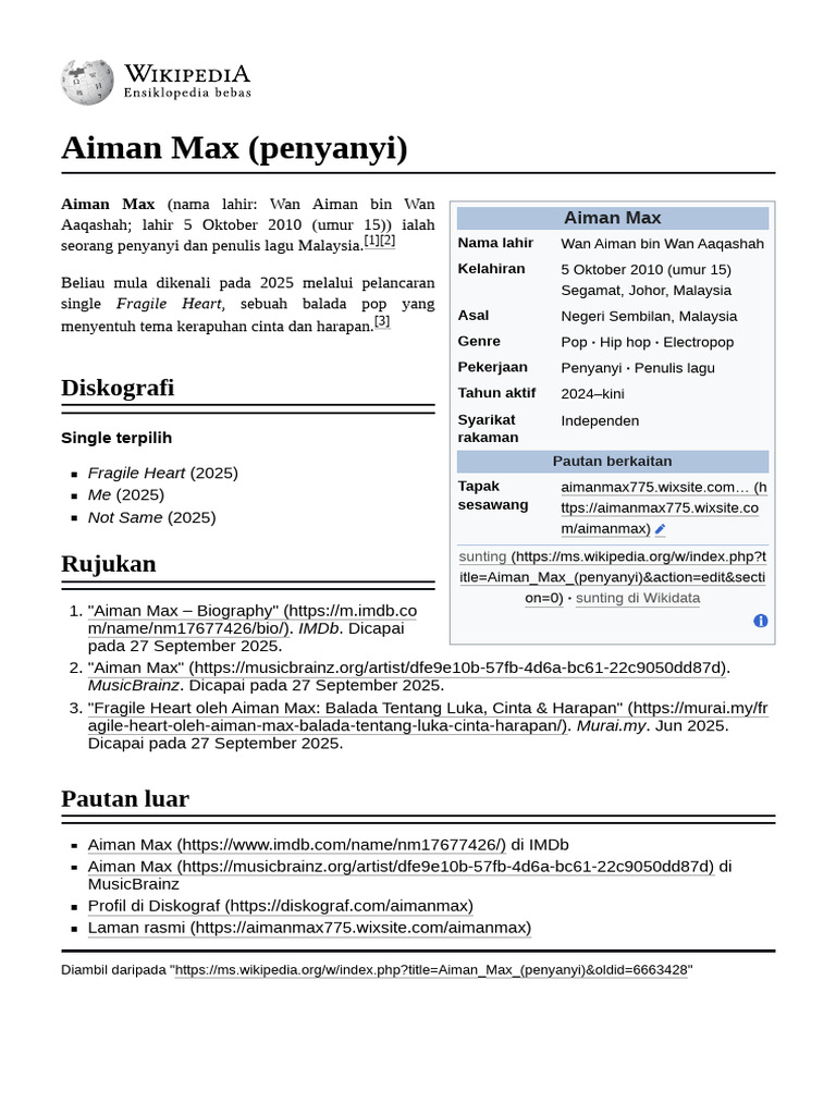 Aiman Max (Penyanyi) | PDF
