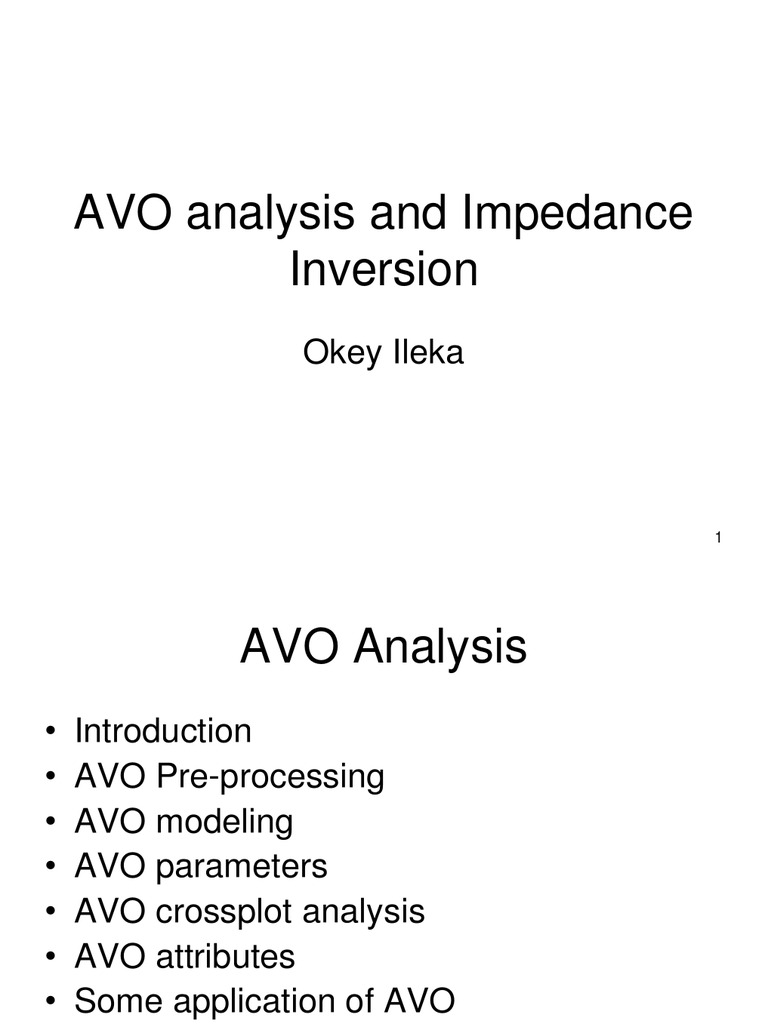 Avo | PDF | Anisotropy | Chemistry