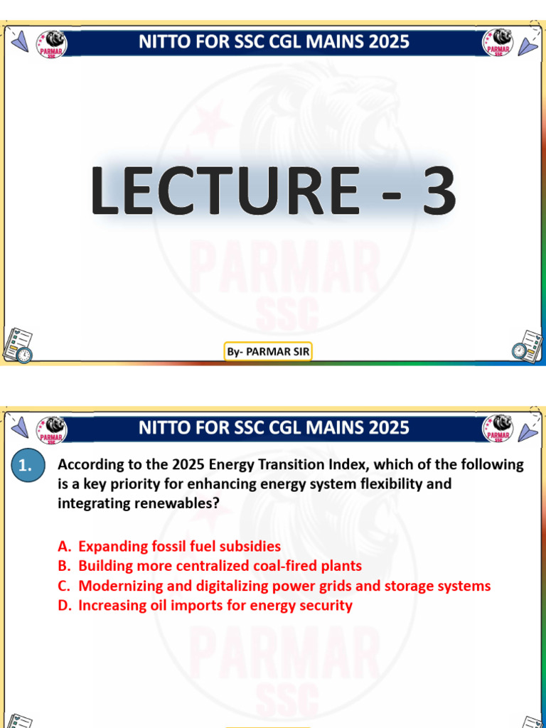 Lecture -3 - Nitto for Ssc Cgl Mains by Parmar Ssc (1) | PDF