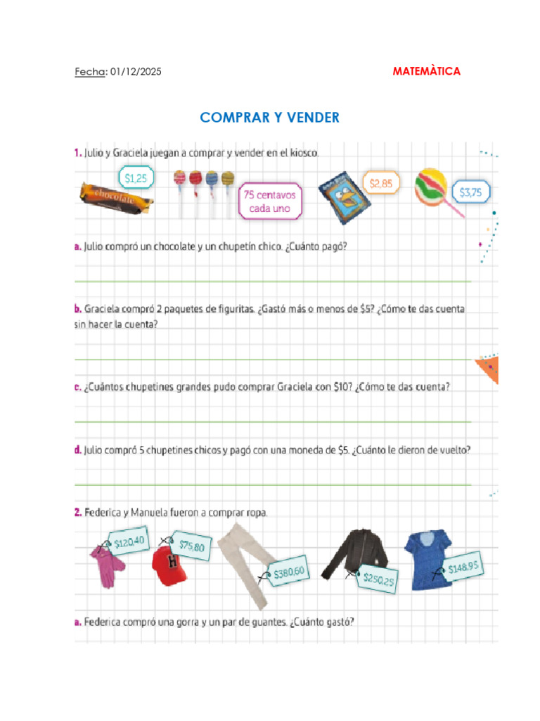Matematica 01 de Diciembre | PDF
