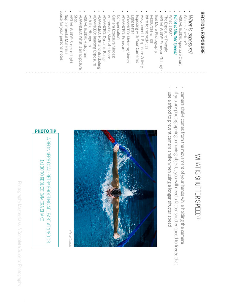 Photography Workbook 1 | PDF | Exposure (Photography) | Camera