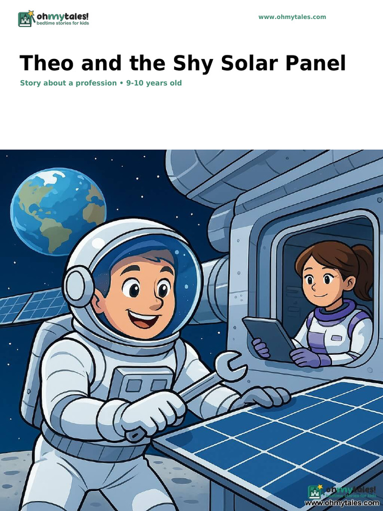 Theo and The Shy Solar Panel | PDF | Moon | Earth