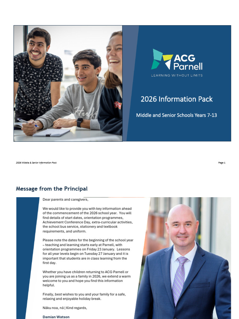 2026 Middle & Senior School Guide | PDF | Textbook | Pencil