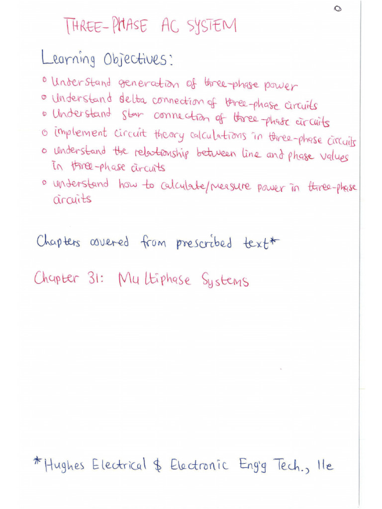 Three-Phase Ac System | PDF