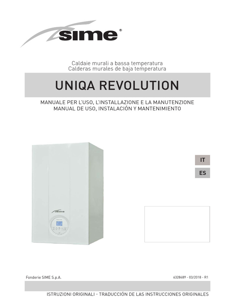Manual Caldera Uniqua Revolution | PDF