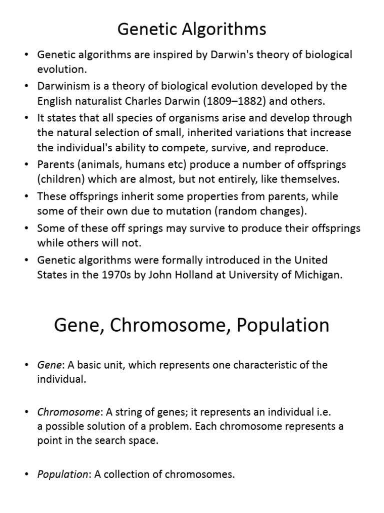 Ai Programming.pptx (Dragged) | PDF | Genetic Algorithm | Genetics