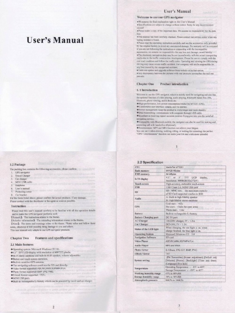 User Manual GPS7 7 | PDF